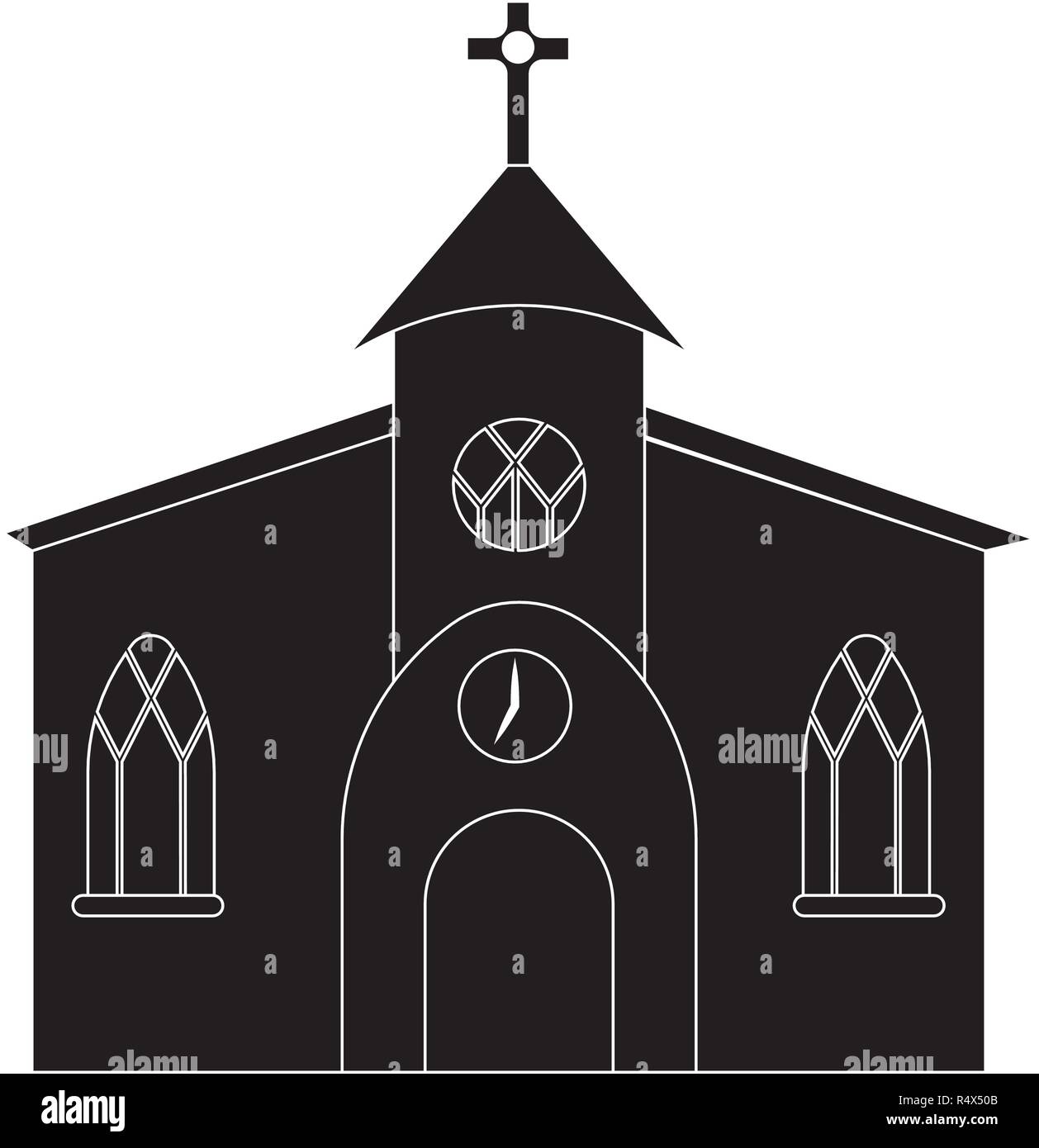 Abstract cute church Stock Vector Image & Art - Alamy