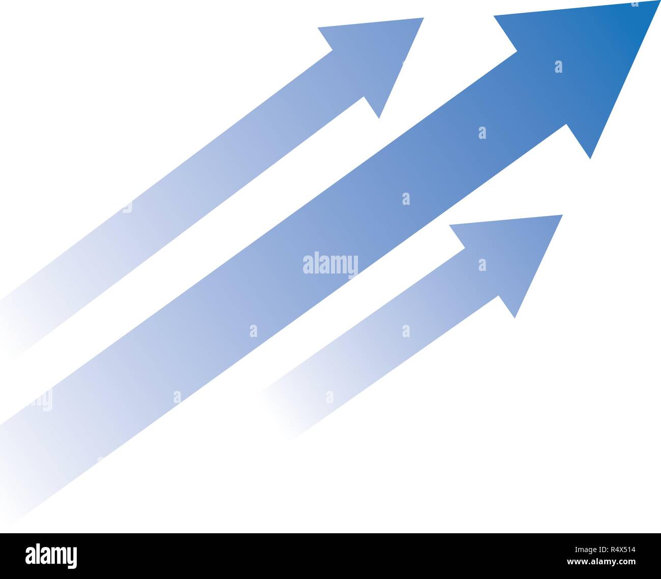 successful business concept element arrows cartoon vector illustration ...