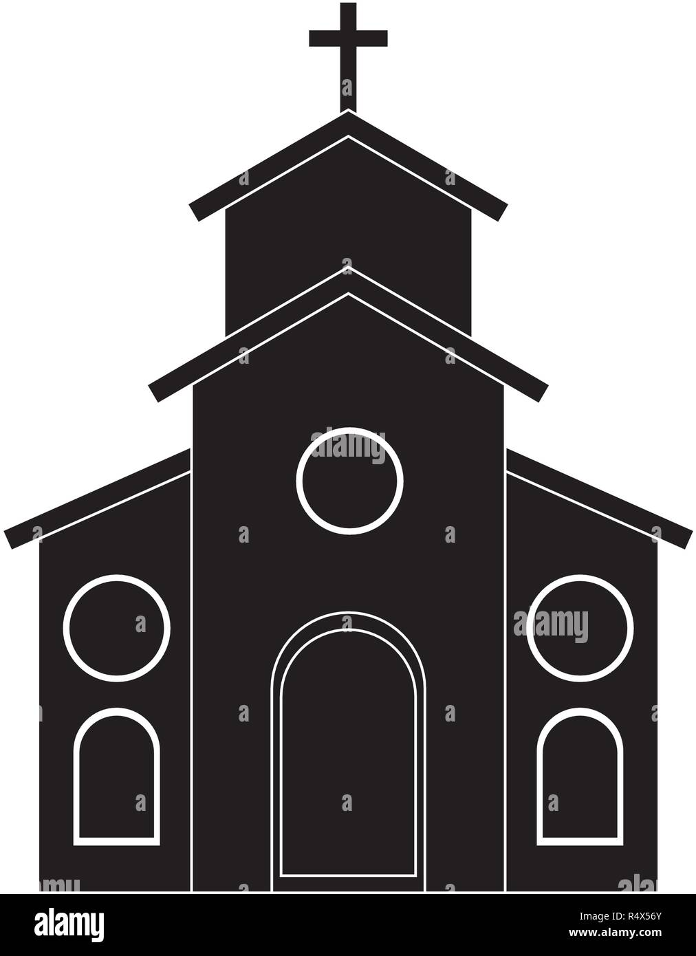 Abstract cute church Stock Vector Image & Art - Alamy