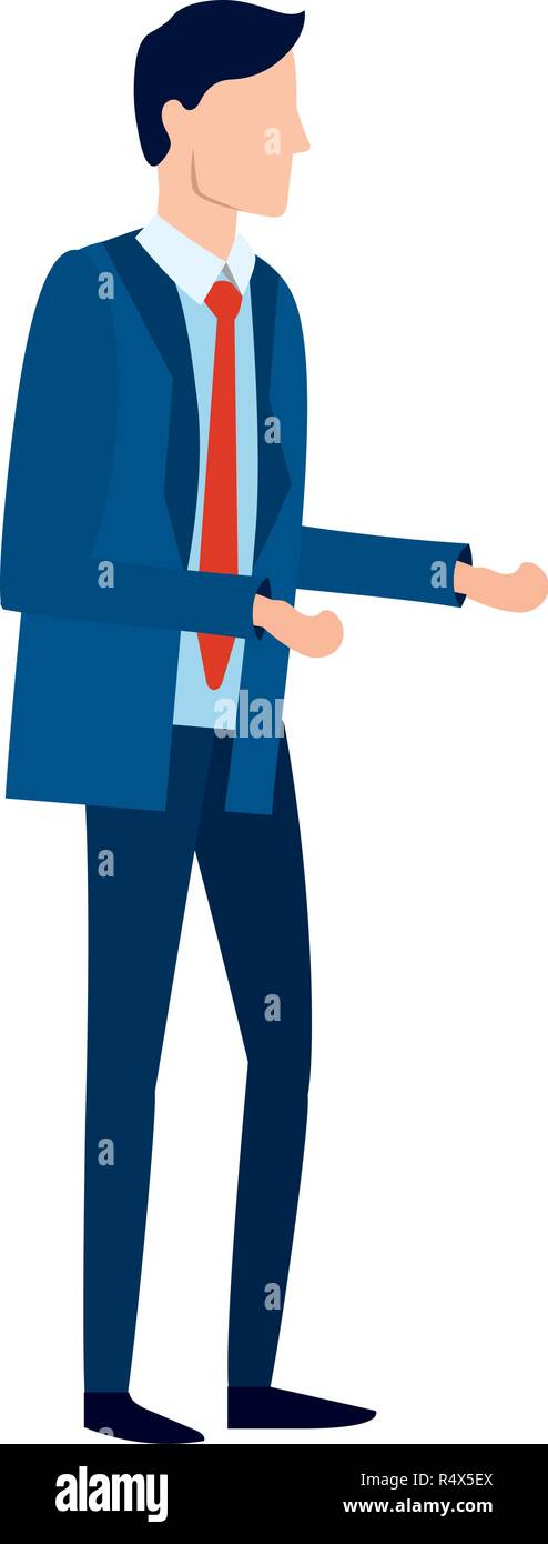 successful businessman avatar cartoon vector illustration graphic ...