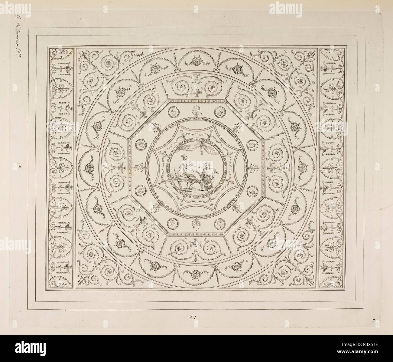 Ceilings, composed in the style of the Antique Grotesque. A central ...