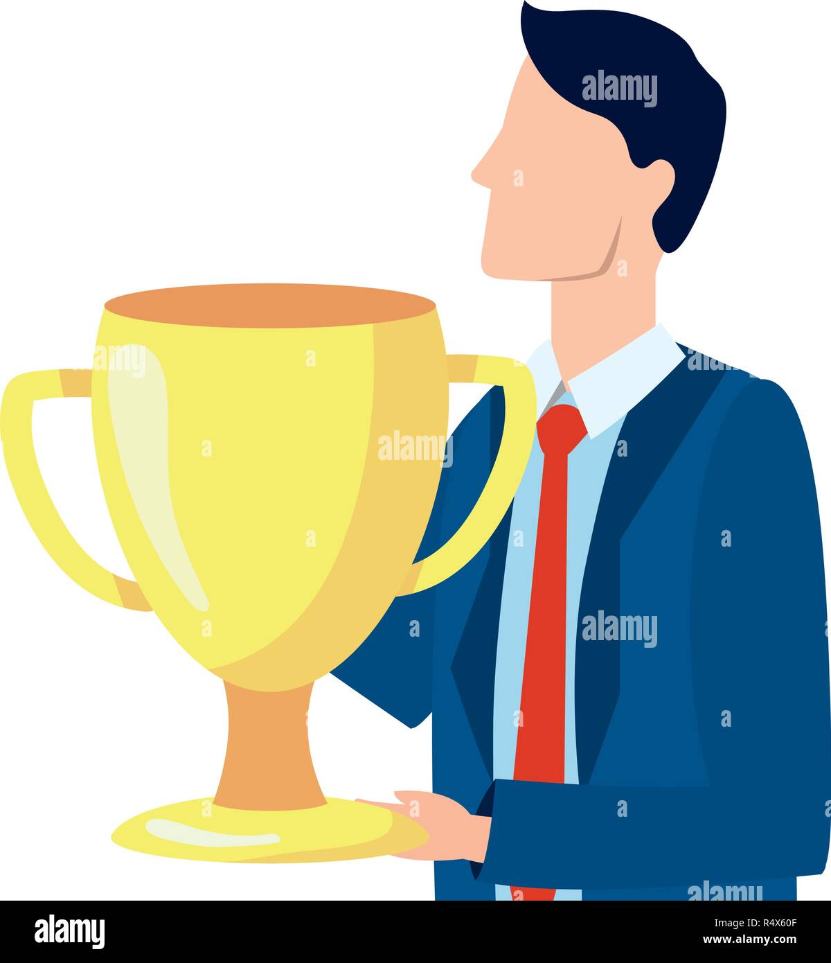 successful businessman avatar cartoon vector illustration graphic ...