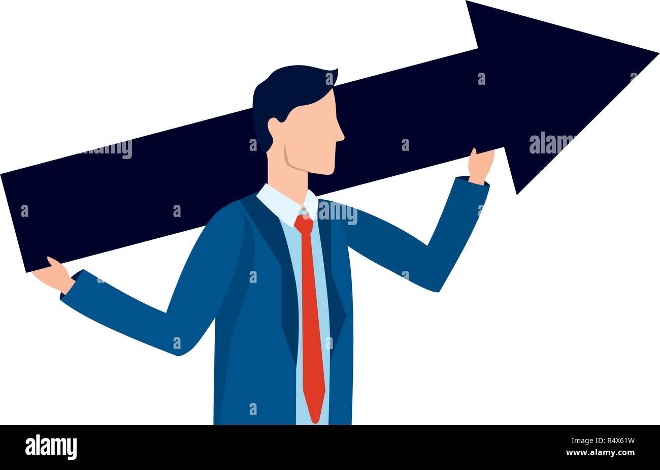 successful businessman avatar cartoon vector illustration graphic ...