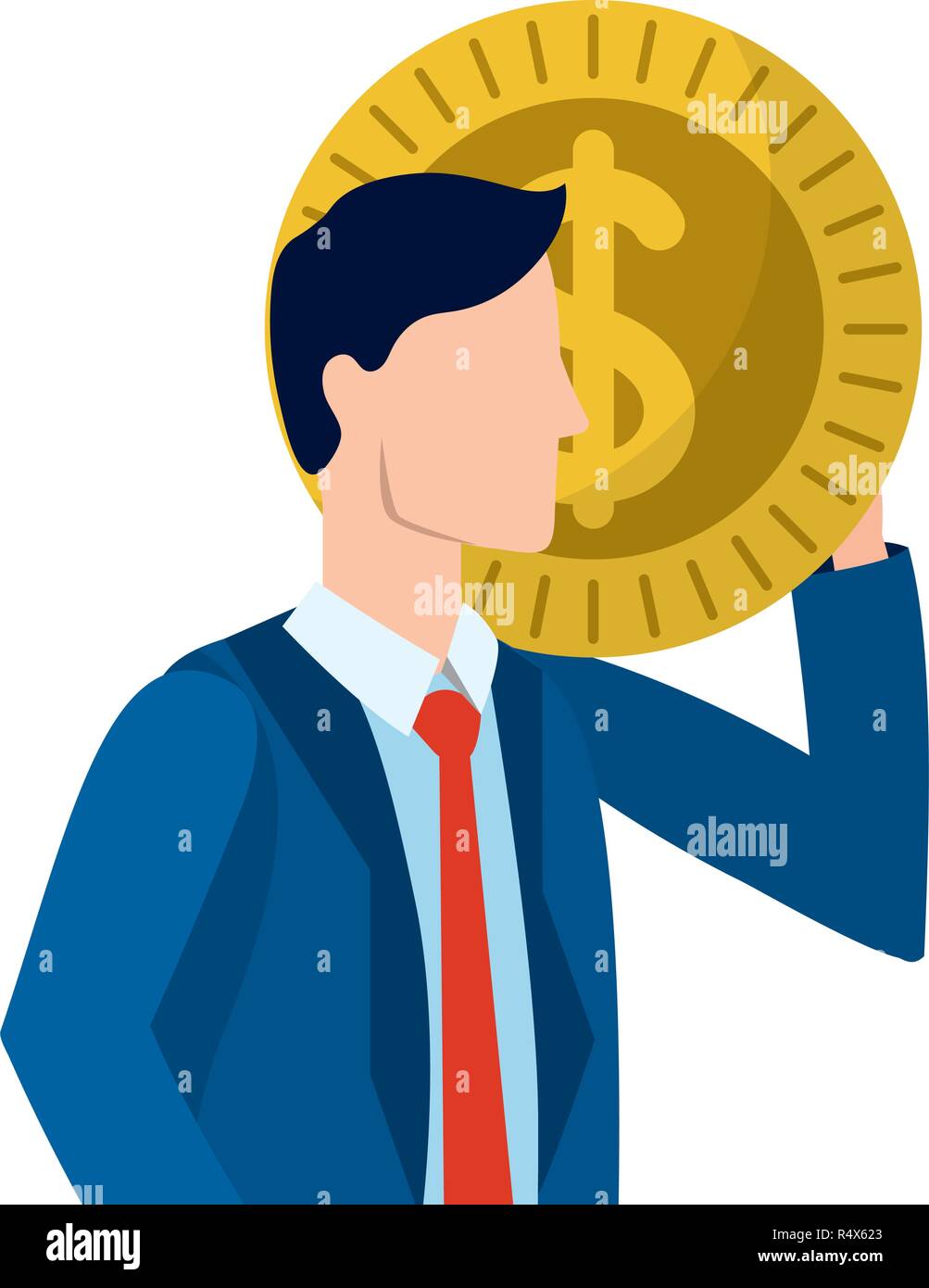 successful businessman avatar cartoon vector illustration graphic ...