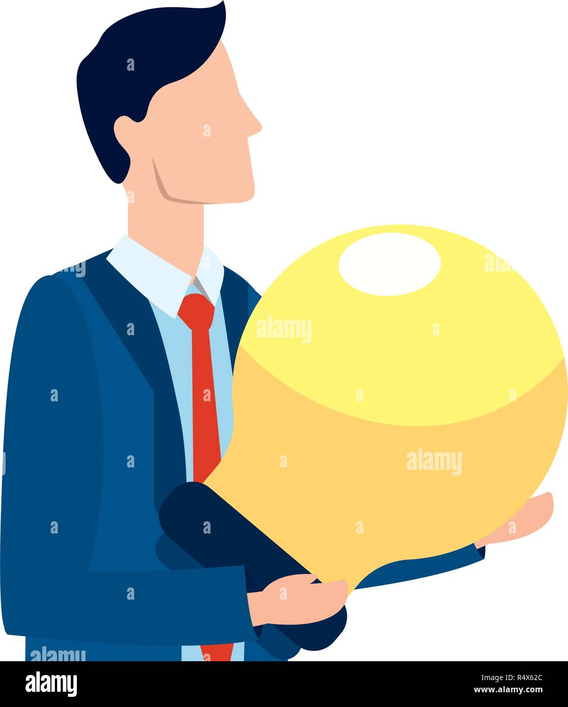 successful businessman avatar cartoon vector illustration graphic ...