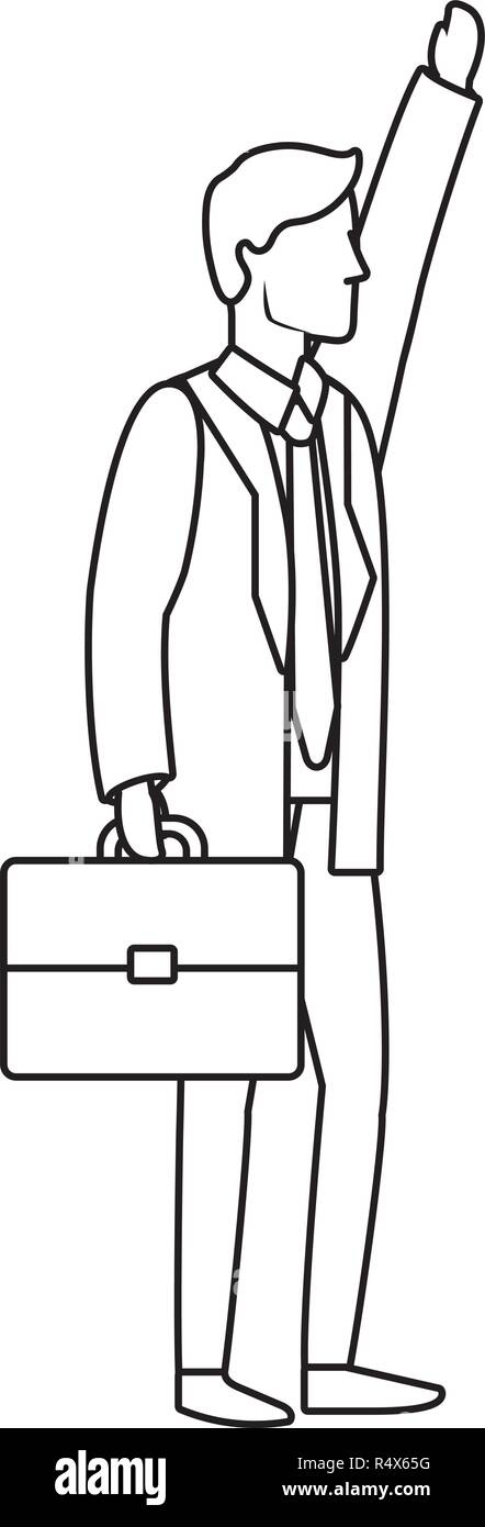 successful businessman avatar cartoon vector illustration graphic ...