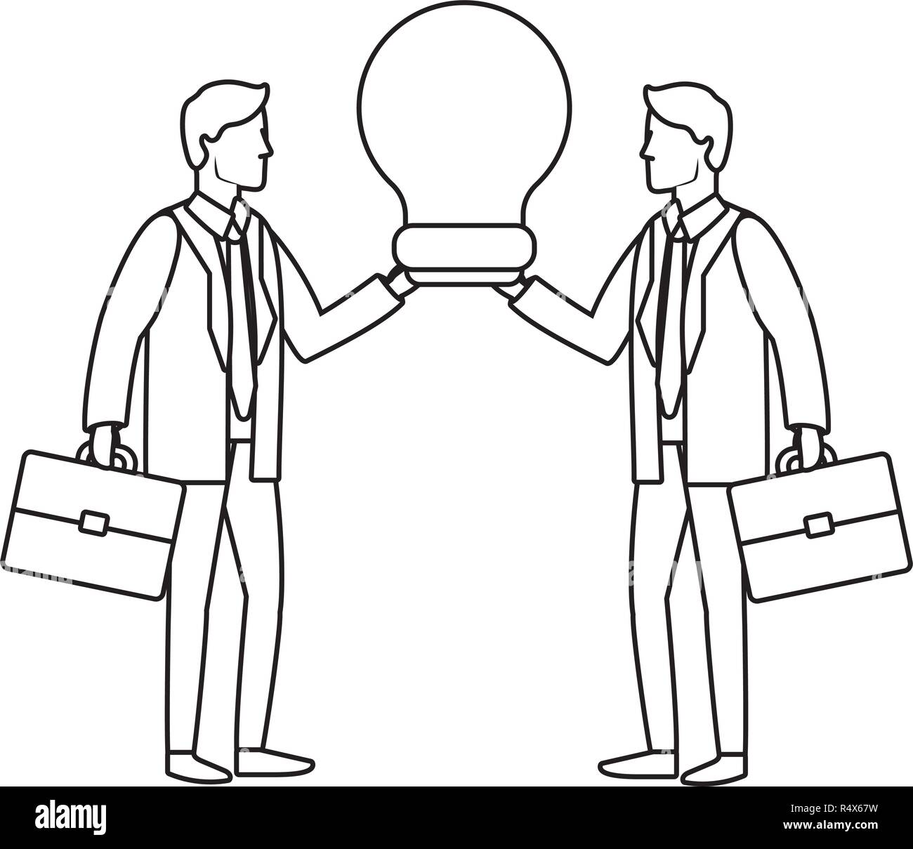 successful businessmen avatar cartoon vector illustration graphic ...