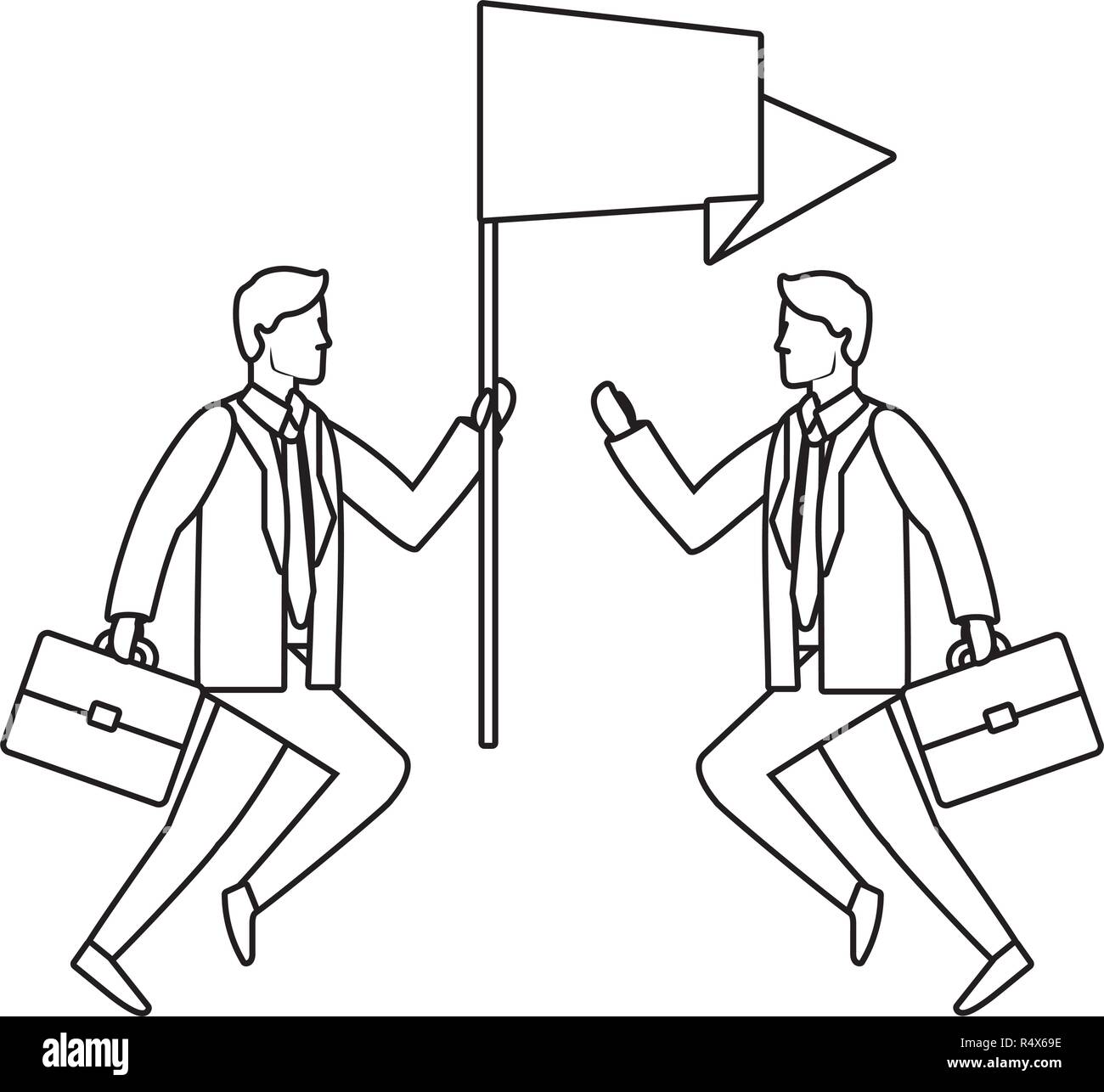 successful businessmen avatar cartoon vector illustration graphic ...