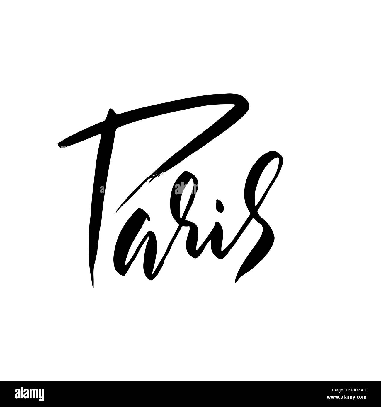 Handwritten modern brush lettering poster. Typography banner. Hand ...