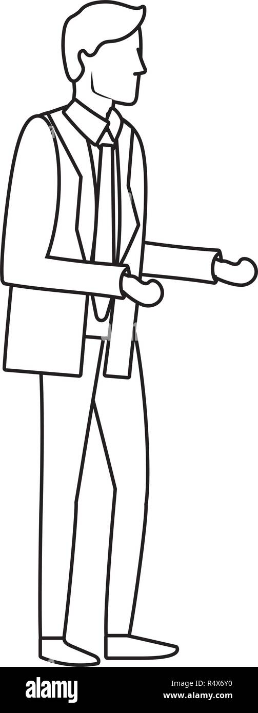 Executive businessman avatar vector illustration graphic design Stock ...