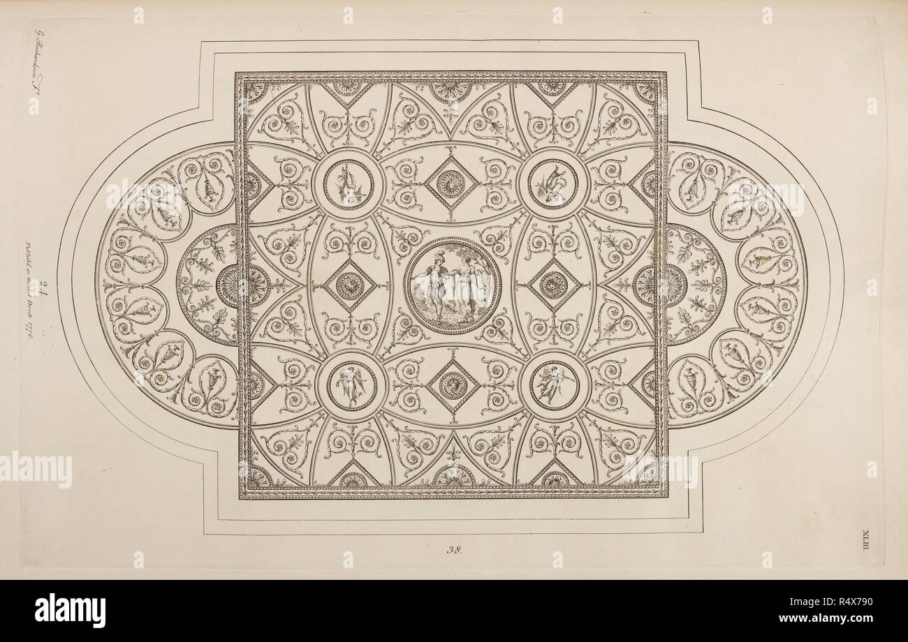 Ceilings, composed in the style of the Antique Grotesque. A series of ...