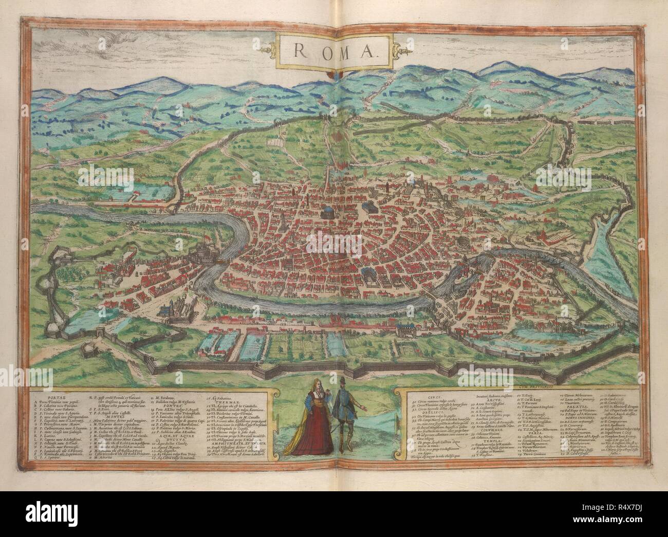 Rome map 16th century hi-res stock photography and images - Alamy