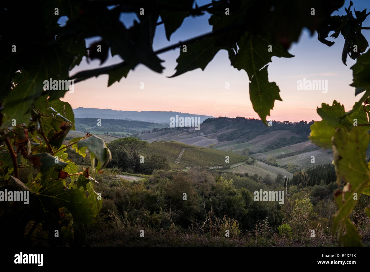 Peccioli, Pisa, Tuscany - Countryside landscape in the valley of ...
