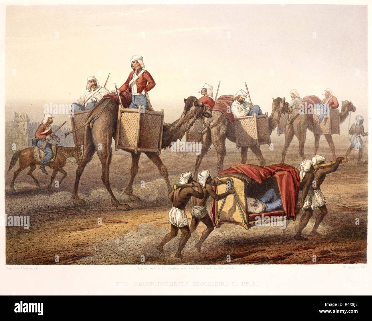 Reinforcements proceeding to Delhi. The Campaign in India 1857 - 1858 ...