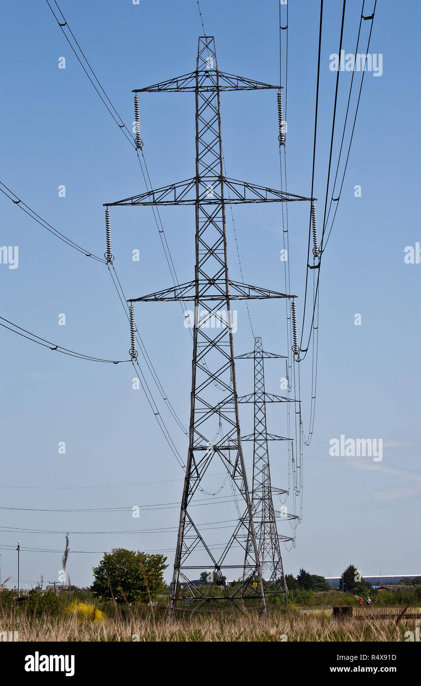 Pylons Electricity Essex High Resolution Stock Photography and Images ...