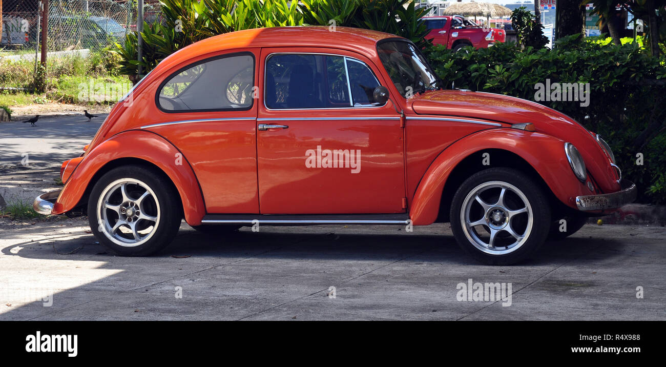 Bright and Shiny Orange Car Stock Photo - Alamy