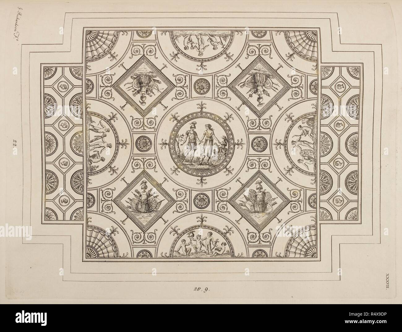 Ceilings, composed in the style of the Antique Grotesque. A series of ...