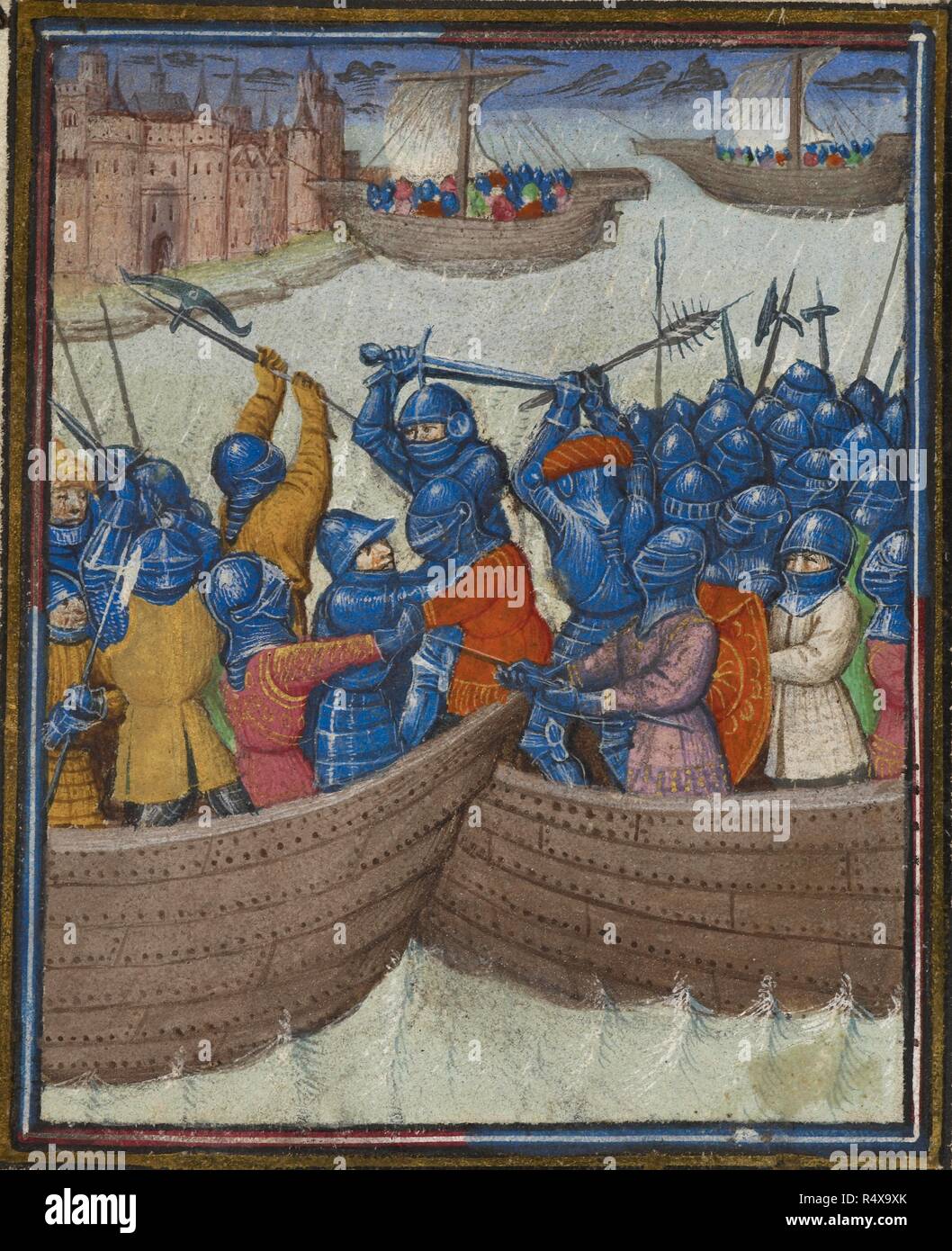 Medieval manuscript battle hi-res stock photography and images - Alamy