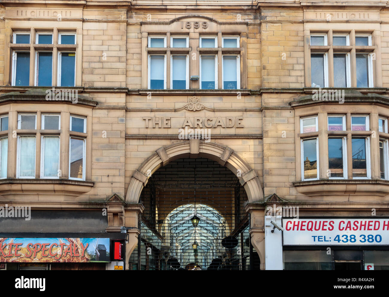 Front facade to The Arcade, Corporation street Stock Photo - Alamy