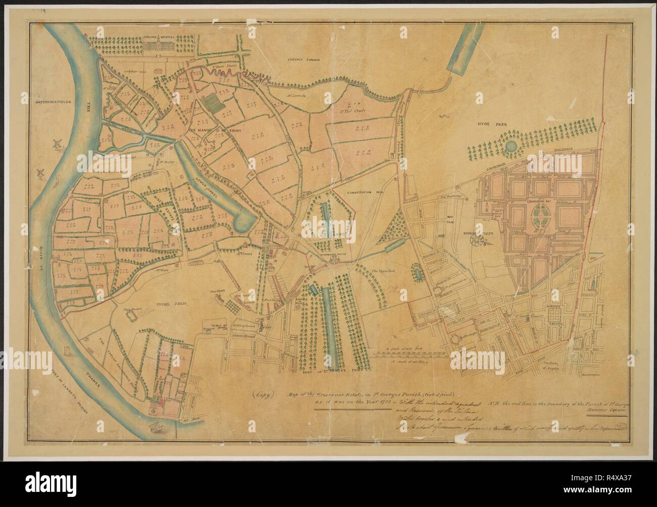Grosvenor estate map hi-res stock photography and images - Alamy
