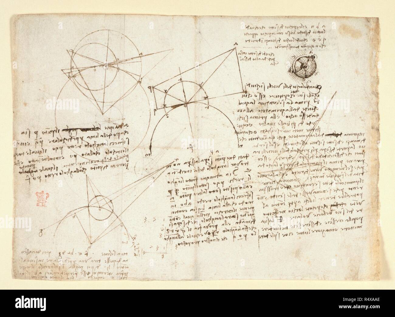 Drawings by Leonardo Da Vinici on on the mechanical powers and forces ...
