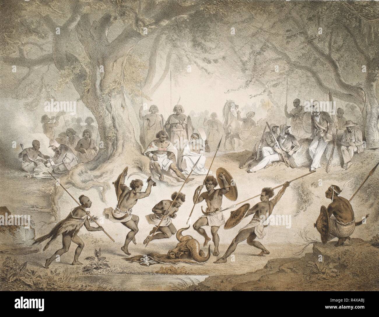 A tribal ritual. Scenes in Ethiopia. The Author: Munich; F. G. Moon ...