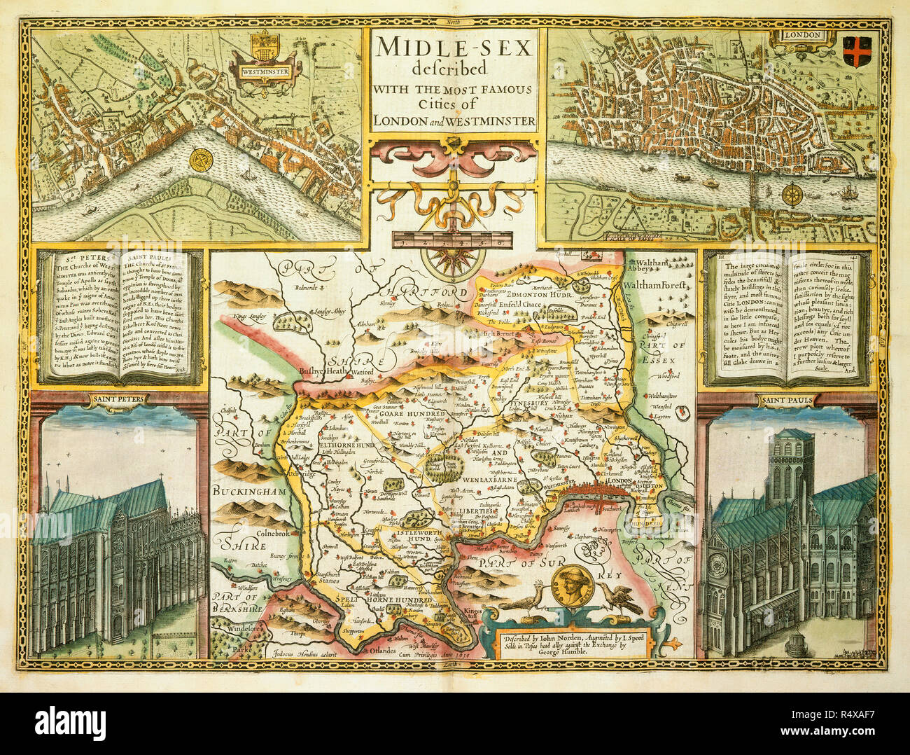 Middlesex as part a collection of a maps showing the British Empire ...
