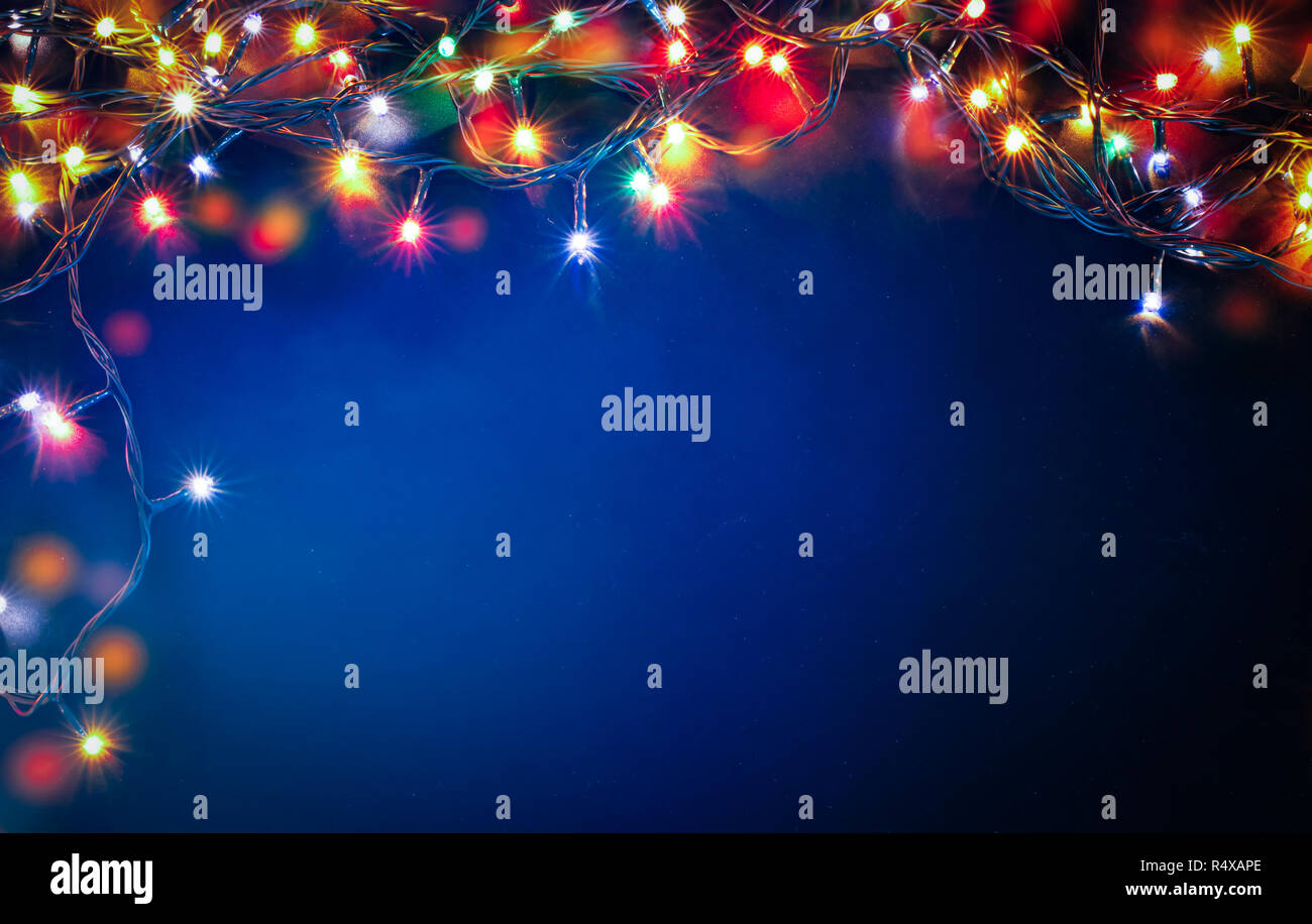 colorful christmas lights Stock Photo - Alamy