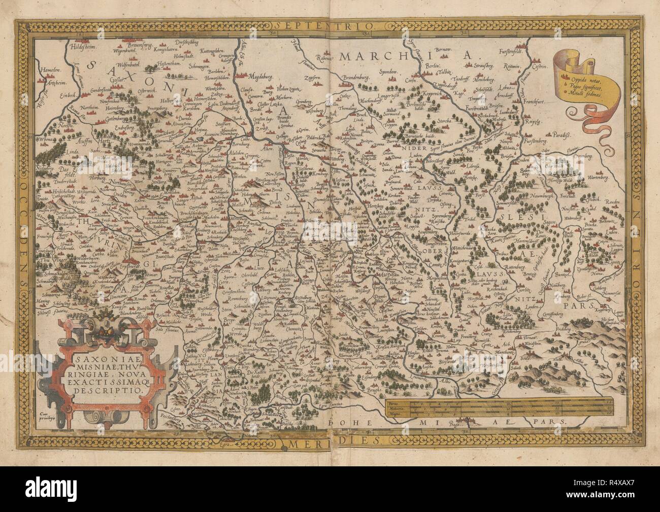 Saxony. [The Mercator atlas of Europe]. 1 atlas (46 maps). 1570-1572. A ...