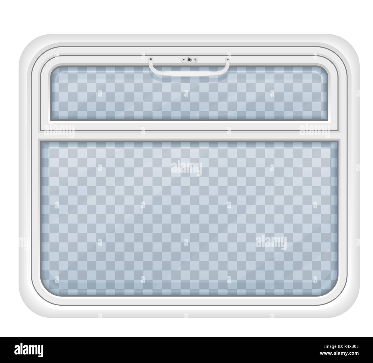 window in the train compartment vector illustration isolated on white ...