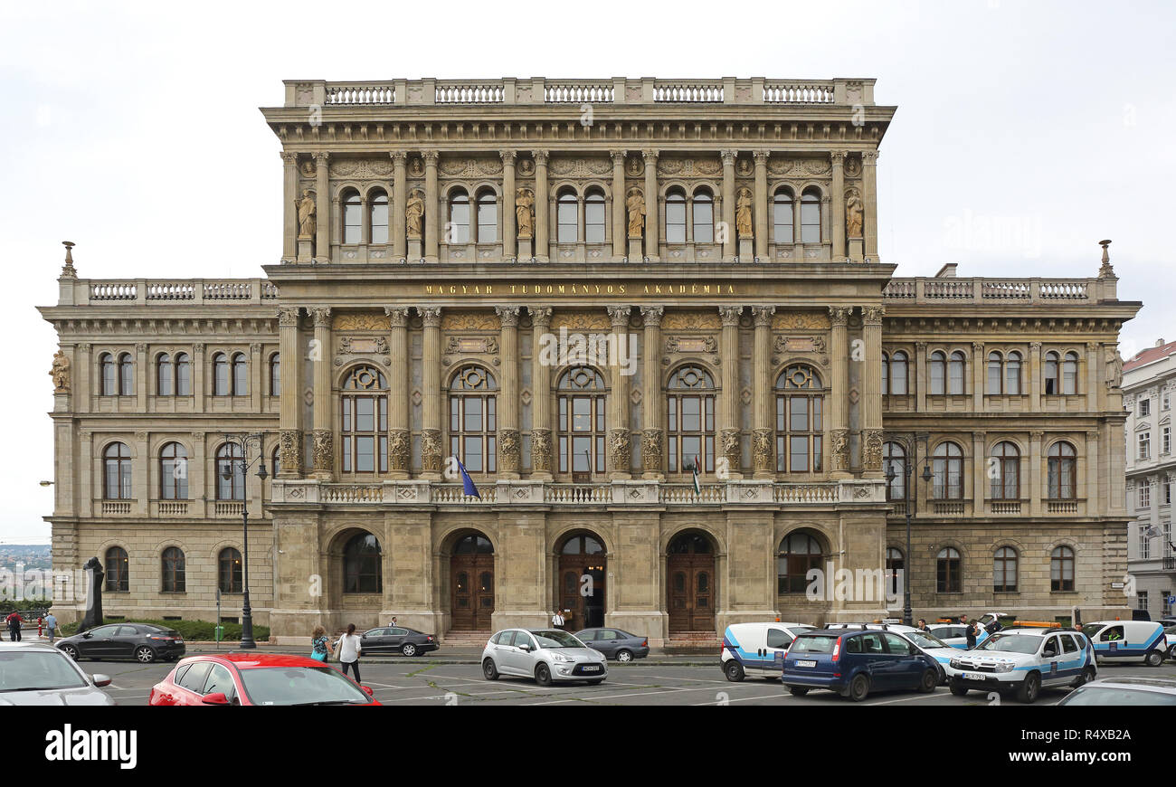 BUDAPEST, HUNGARY - JULY 13: The Hungarian Academy of Sciences in ...