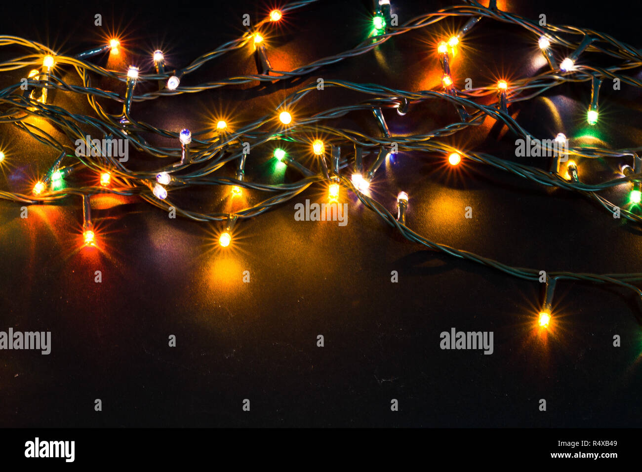 colorful christmas lights background Stock Photo - Alamy