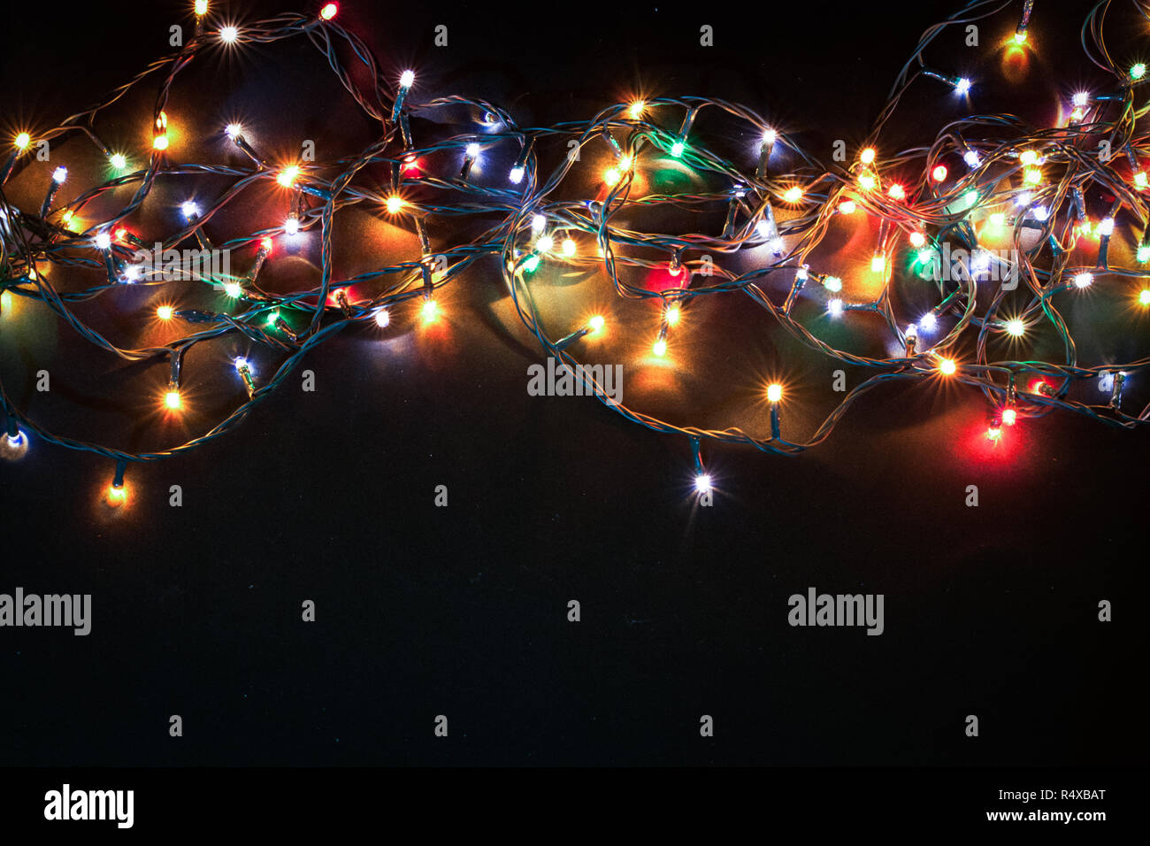 colorful christmas lights background Stock Photo - Alamy