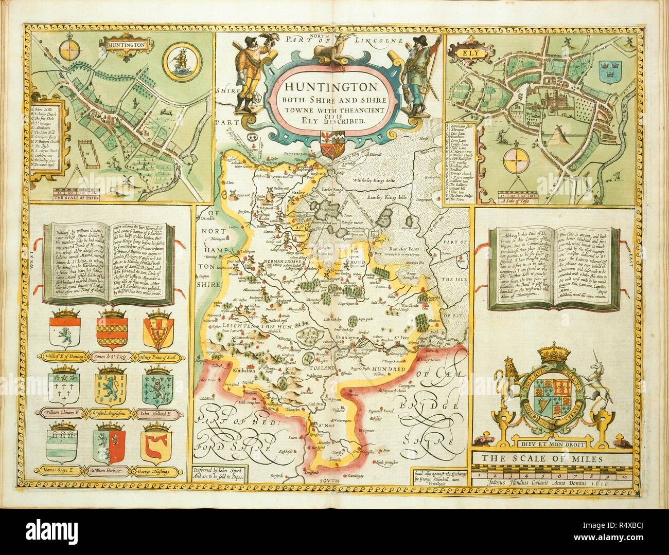 Huntingdon map hi-res stock photography and images - Alamy