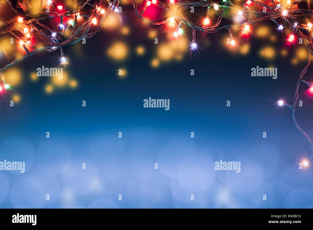 colorful christmas lights background Stock Photo - Alamy