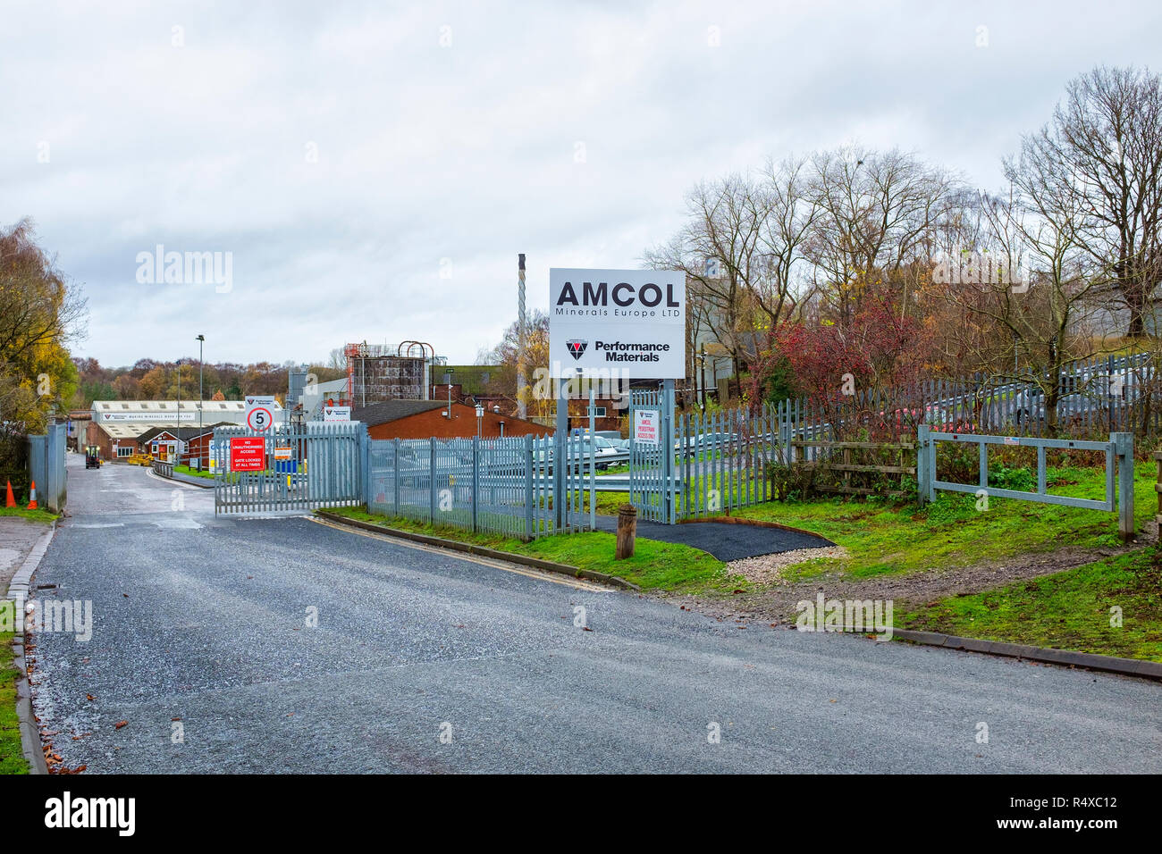 Amcol Minerals Europe Ltd in Winsford Cheshire UK Stock Photo - Alamy