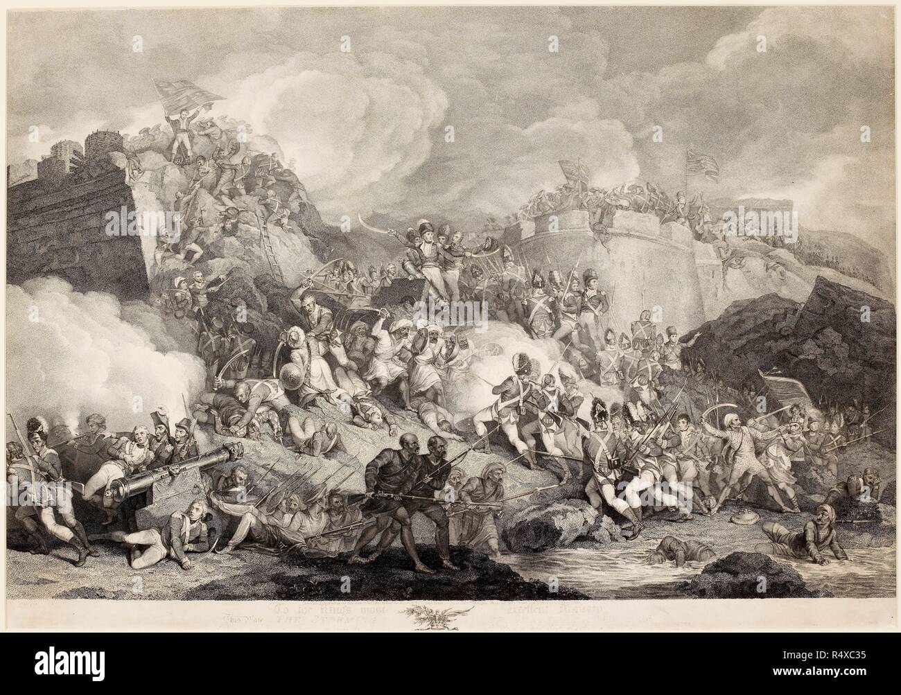 'The storming of Seringapatam'. 1799. Fourth Anglo-Mysore war ...