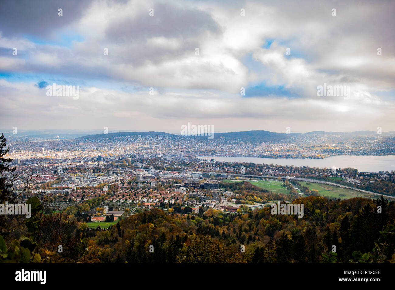 Zurich top view hi-res stock photography and images - Alamy