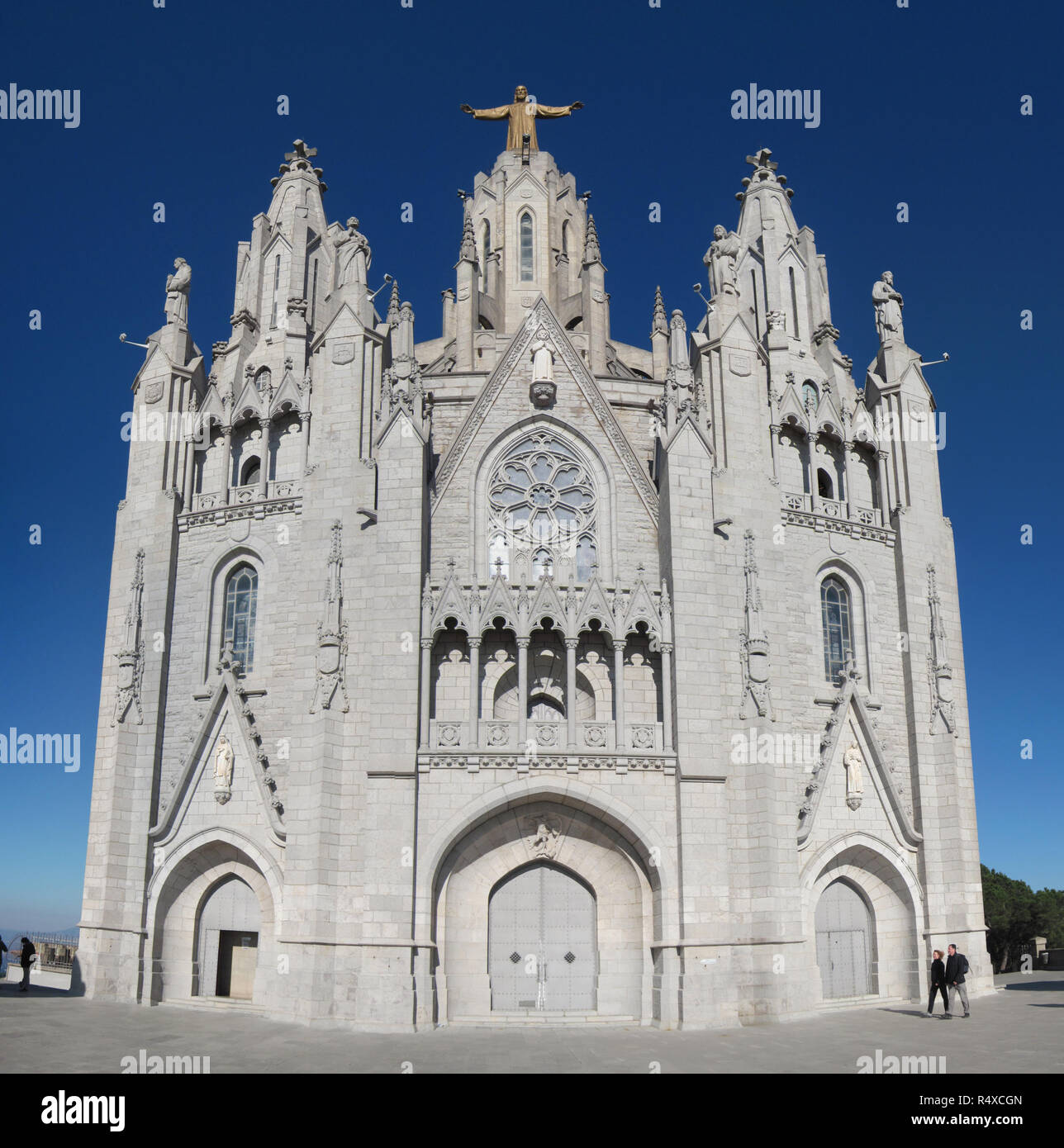 A wide angel panorama of the neo-Romanesque, neo-bizantine, neo ...