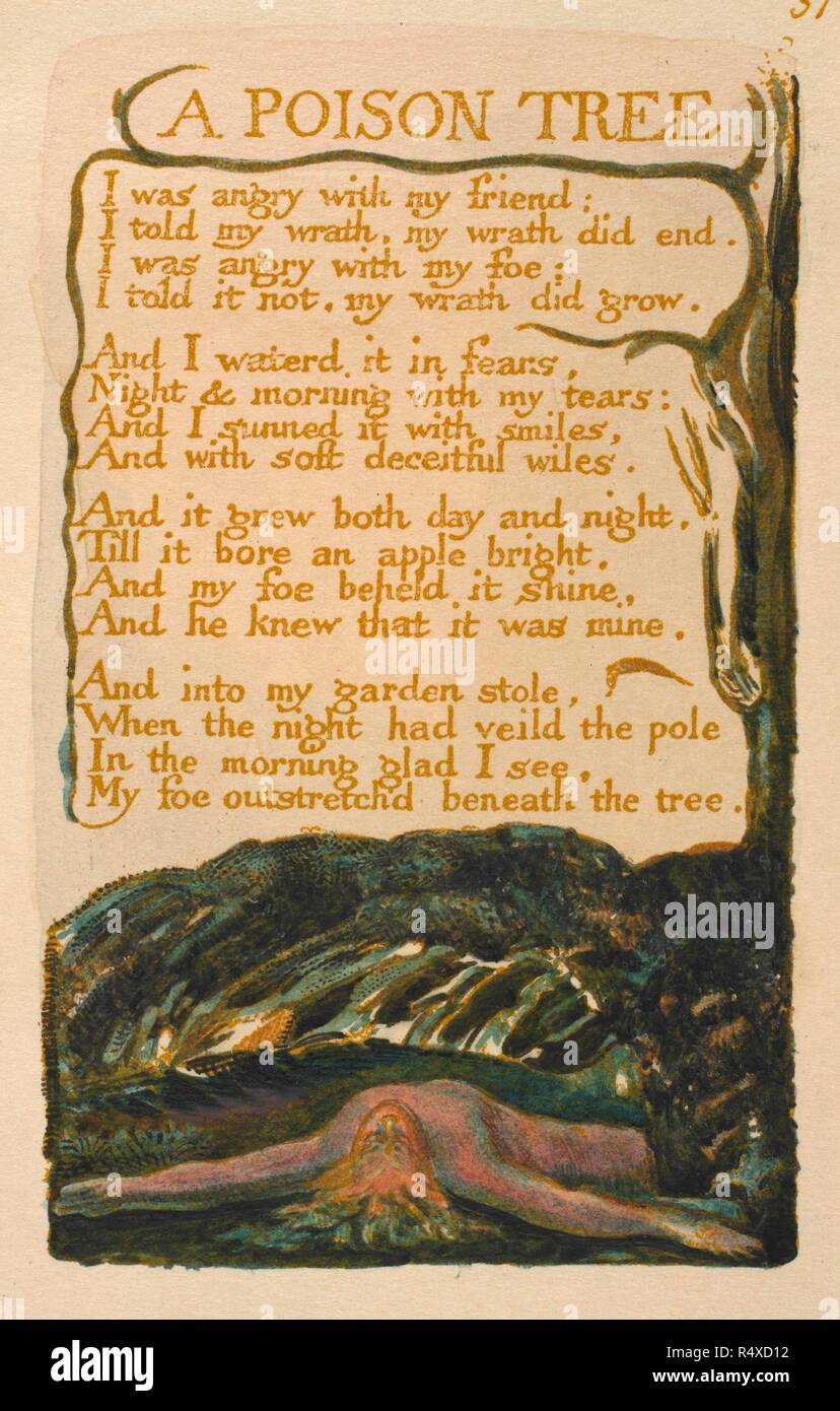 William blake a poison tree hi-res stock photography and images - Alamy