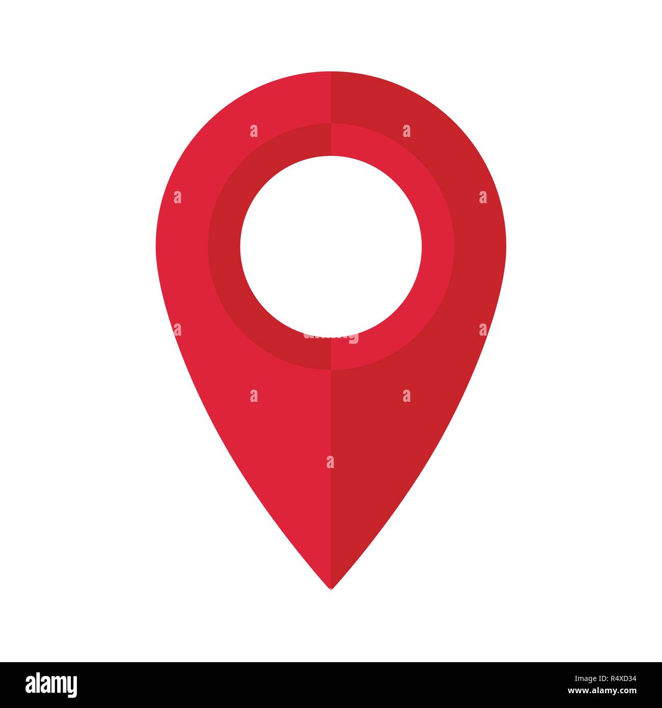 Map pin flat design style modern icon, pointer minimal vector symbol ...