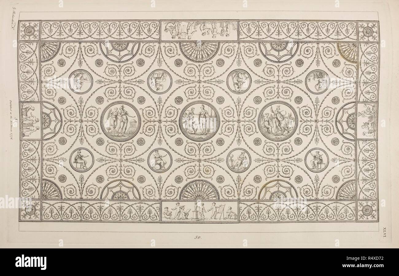 Ceilings, composed in the style of the Antique Grotesque. A series of ...