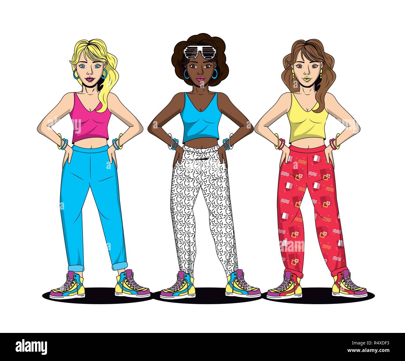 Nineties fashion Cut Out Stock Images & Pictures - Alamy