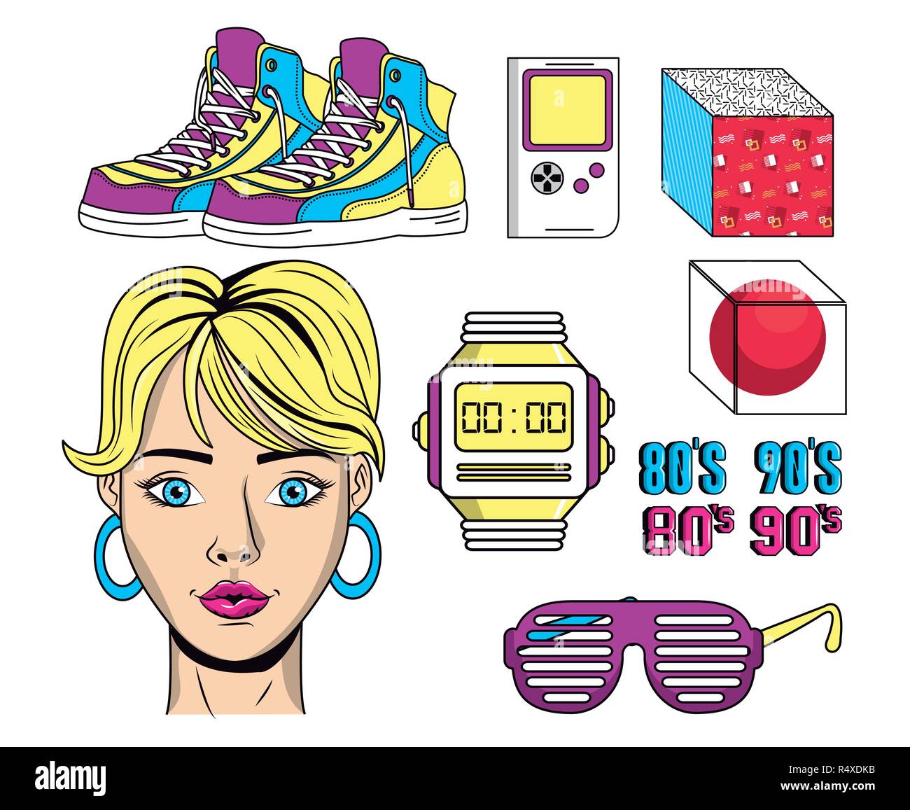 Nineties fashion Cut Out Stock Images & Pictures - Alamy
