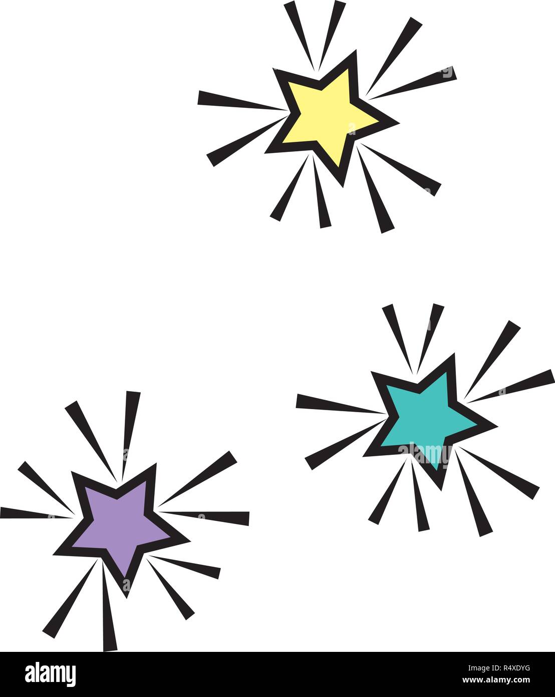 stars pop art style vector illustration design Stock Vector Image & Art - Alamy