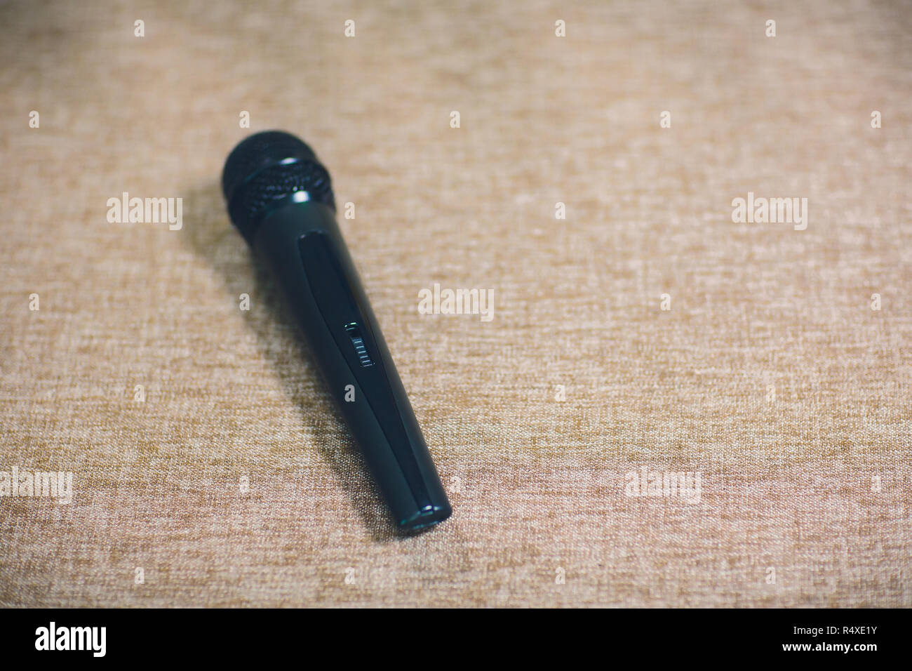 Close up Microphone on the table, concept of speaker or teacher ...