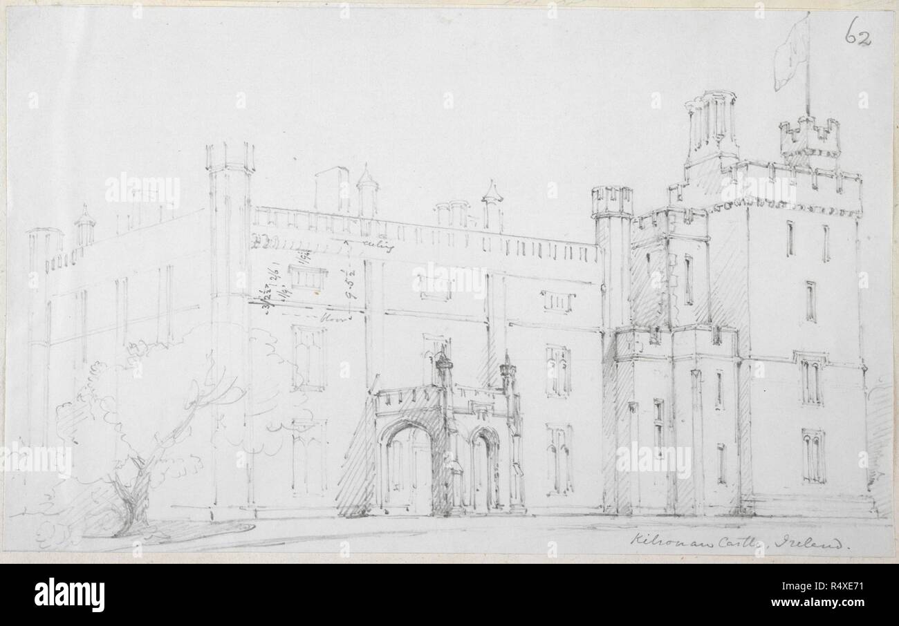 View of Kilronan Castle. Buckler Architectural Drawings Vol. LXXXIX ...