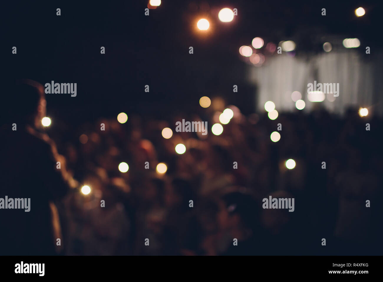 Blurred Background Crowd People Stadium High Resolution Stock ...