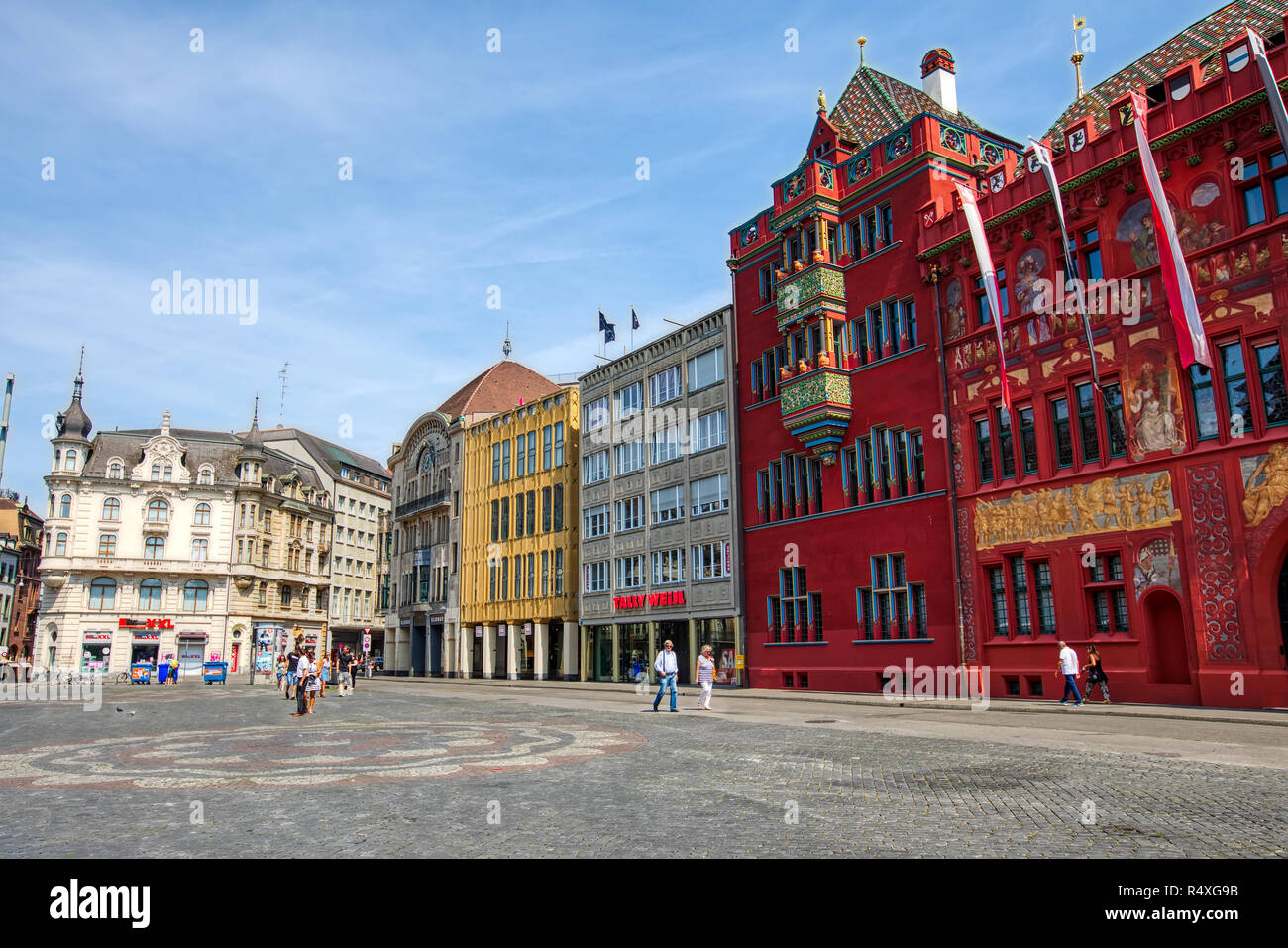 Clock tower basel switzerland hi-res stock photography and images - Alamy