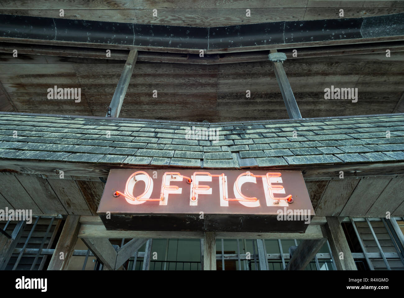Neon sign hanging on wall hi-res stock photography and images - Alamy